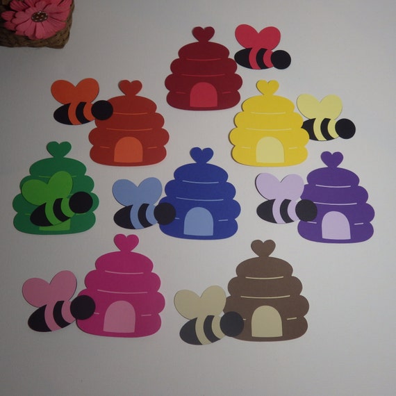 Bumble Bee and Bee Hive Color Match by VintageTreeCreations