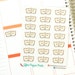 Daily spending stickers Printable. Expense log budget plan