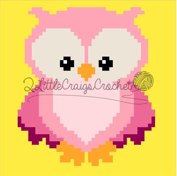 INSTANT DOWNLOAD Owl Crochet Graph by 2LittleCraigsCrochet