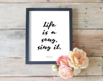Music quotes | Etsy