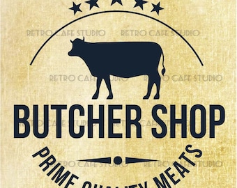 Butcher shop sign | Etsy