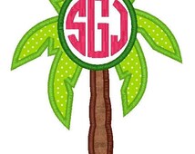 Unique palm tree monogram related items | Etsy
