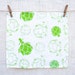Green Apple Flour Sack Dish Towel by tinaproduce on Etsy