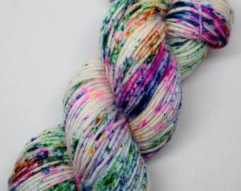 hand dyed yarn hand painted yarn by WeeChickadeeWoolery on Etsy