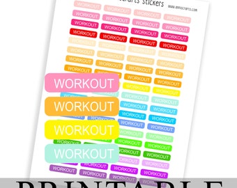 Workout planner | Etsy