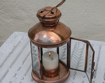 Copper lantern | Etsy