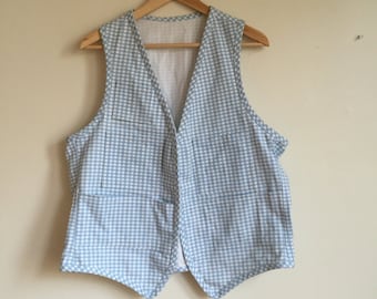 Vintage jean vest | Etsy