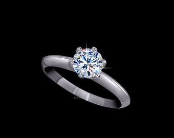 Unique one stone ring related items | Etsy