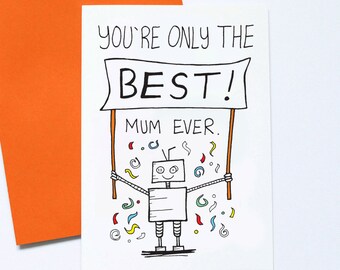 Unique fun mothers day card related items | Etsy