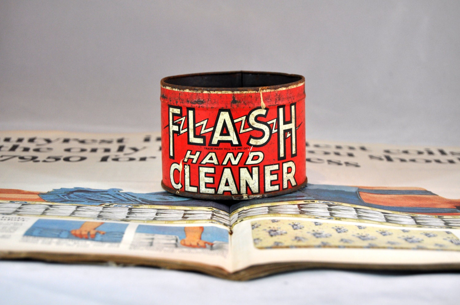 Flash Tin Box Metal Tins Tin Container Storage Box Canister Small Tin ...