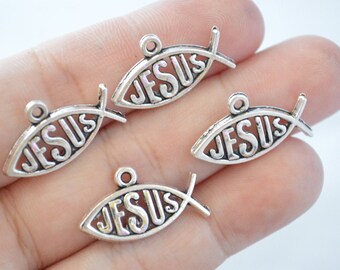 Jesus fish pendant | Etsy