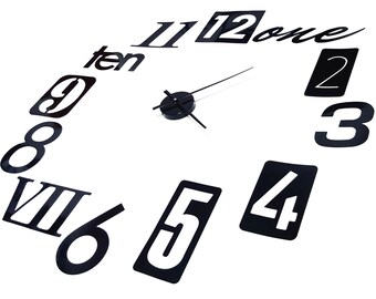 Vinyl clock numbers | Etsy