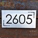 Modern Stainless Steel Address Sign