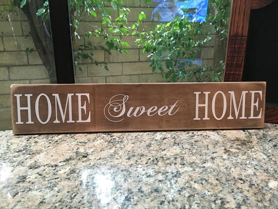 Items similar to Home Sweet Home, Welcome Sign, Housewarming,Rustic ...