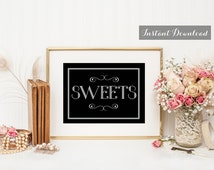 Popular items for sweets table sign on Etsy