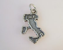 Popular items for italy map charm on Etsy