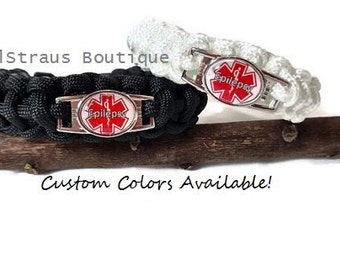 Epilepsy id bracelet | Etsy