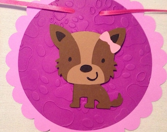 Puppy Dog Bunting Banner Printable Instant Download Puppy