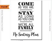 Popular items for no seating plan sign on Etsy
