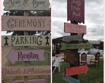 Direction signs directional signs wood direction arrows