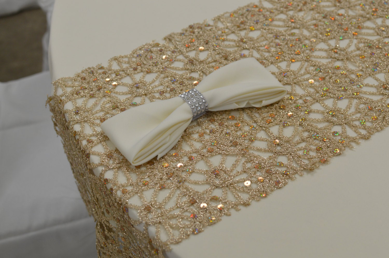 Champagne Table Runner Sequin Table Runner Champagne