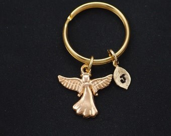 Gold angel wing ring | Etsy