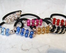 Unique beaded hair ties related items | Etsy