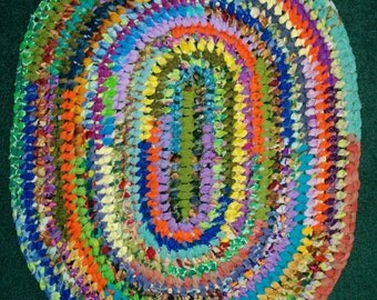 Oval Toothbrush Rag Rug/Pet Bed/Basket Pattern with Needle