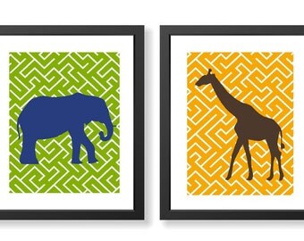 Geometric giraffe | Etsy
