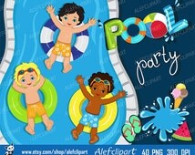 Unique cute boy pool related items | Etsy