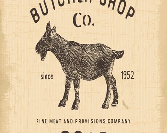 Butcher shop sign | Etsy