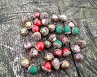 Painted acorns | Etsy