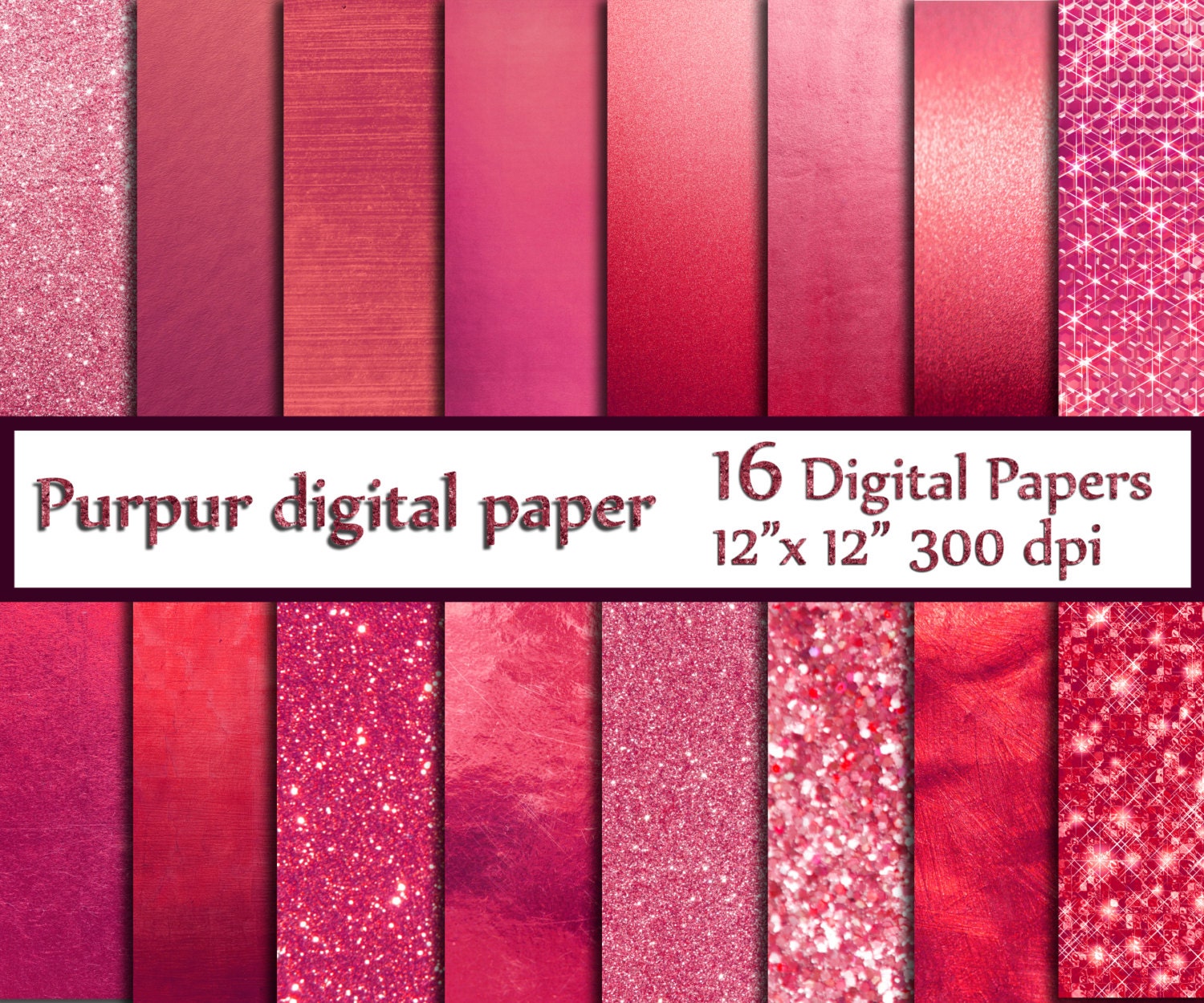 Pink foil digital paper: METALLIC DIGITAL PAPER
