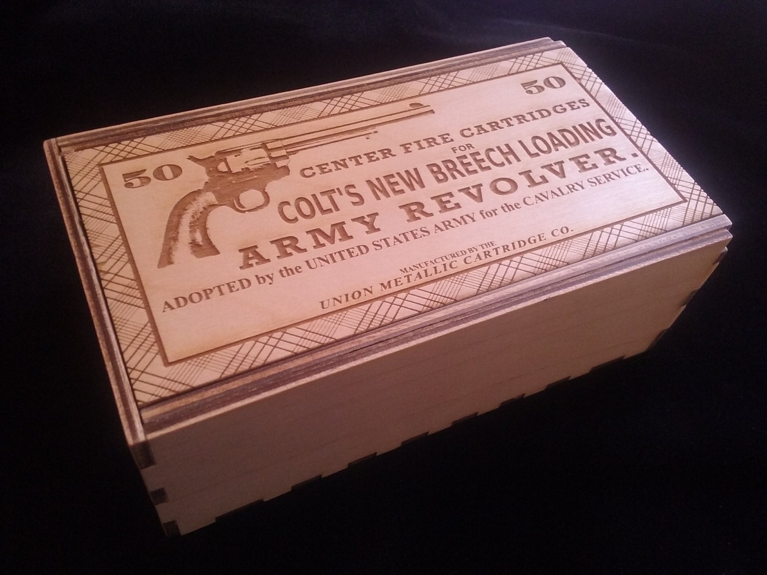 Vintage Style cartridge Box-Colt Peacemaker