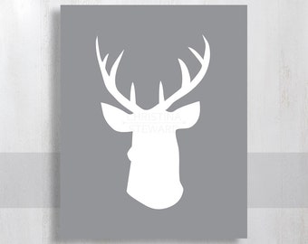 Antler outline | Etsy