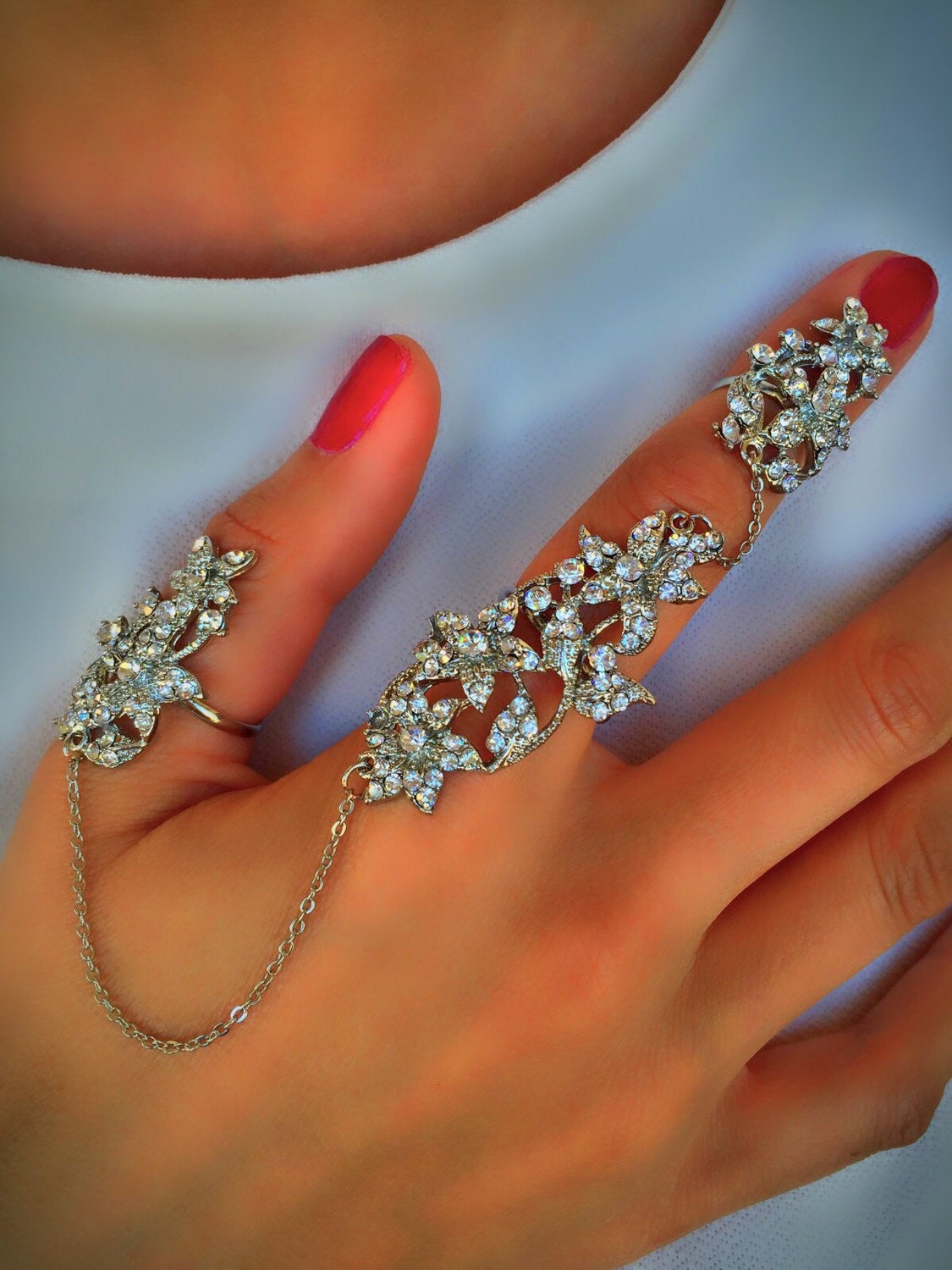 Full Finger Ring Index Finger Ring Thumb by HighVibeAccessories