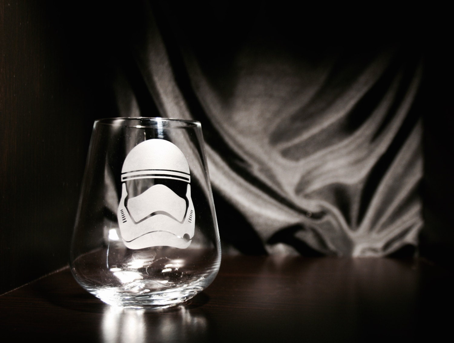Etched Star Wars wine glass set