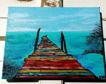 Dock painting | Etsy