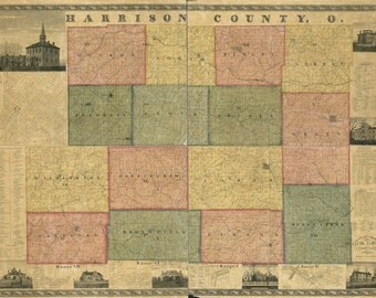 1876 Map of Madison County Kentucky by GenealogicalSurveyor