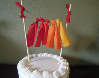 Yellow cake topper | Etsy