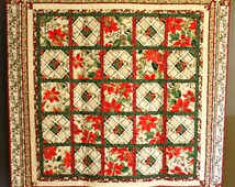 Popular items for christmas lap quilt on Etsy