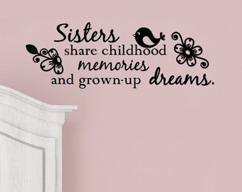 Sister wall decal | Etsy
