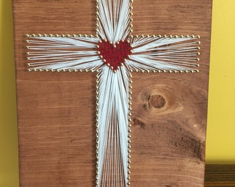 Cross string art | Etsy