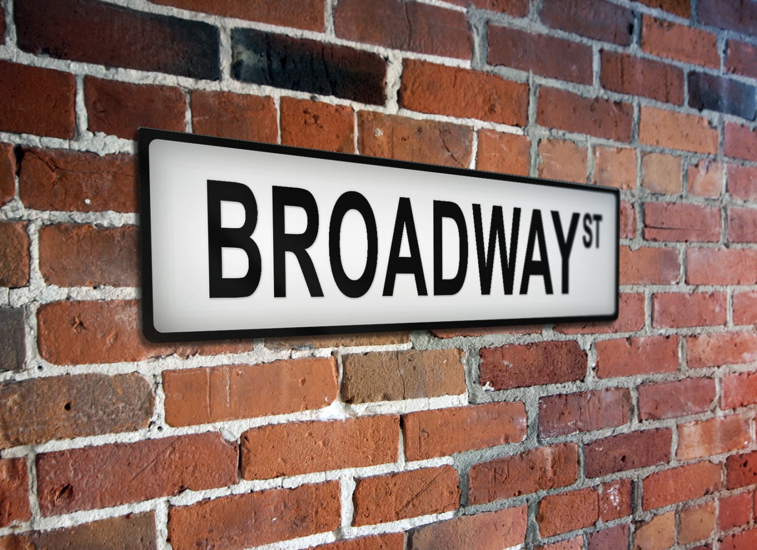 Broadway Street Sign Broadway Aluminum Street Sign Custom