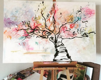 Abstract schilderij | Etsy