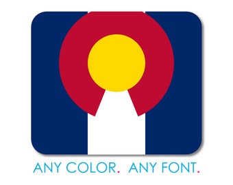 Colorado flag colors | Etsy