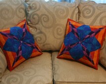 Unique red purple pillow related items | Etsy