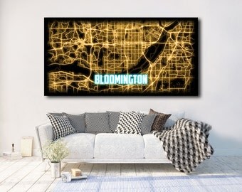 Bloomington poster | Etsy
