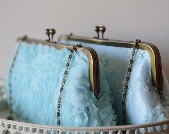 Light blue clutch | Etsy