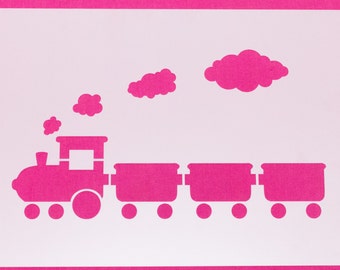 Train stencil | Etsy